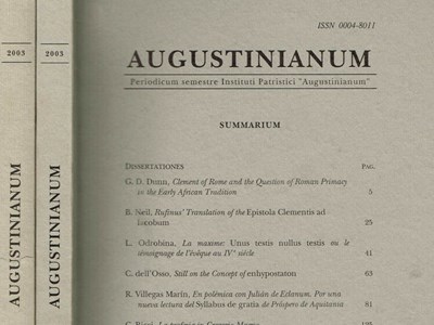 Documenti - Pontificium Institutum Patristicum Augustinianum